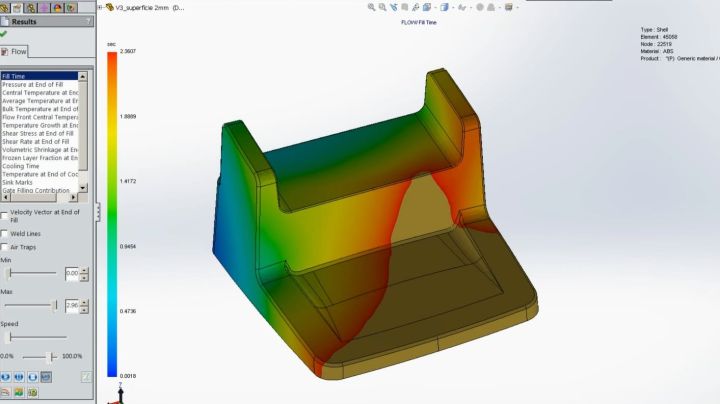 Filling analysis in injection moulding - Csplast
